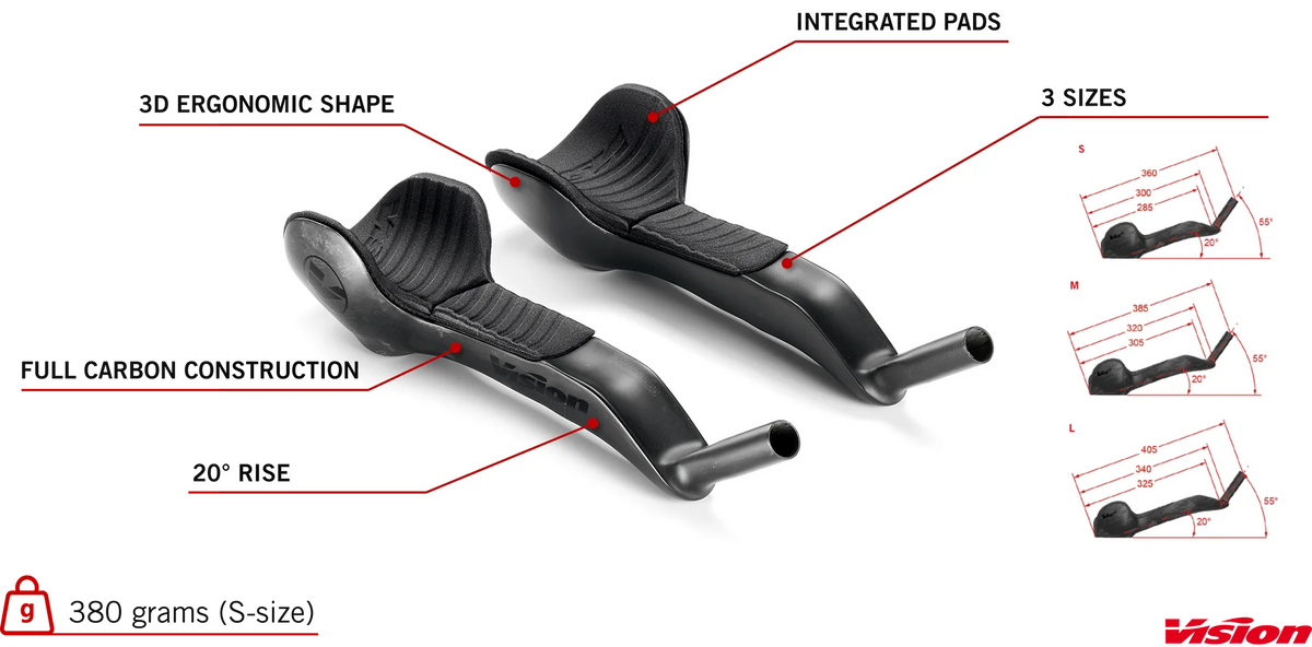 Metron TFE Team Edition TT/Tri Extensions – XTR Multisports