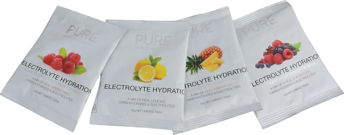 PURE Electrolyte Hydration Powder 42g - Various Flavours – XTR Multisports
