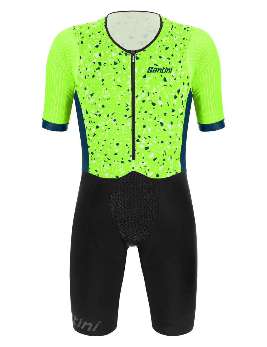 Santini Mens Viper Pietra Short Sleeve Tri Suit – XTR Multisports